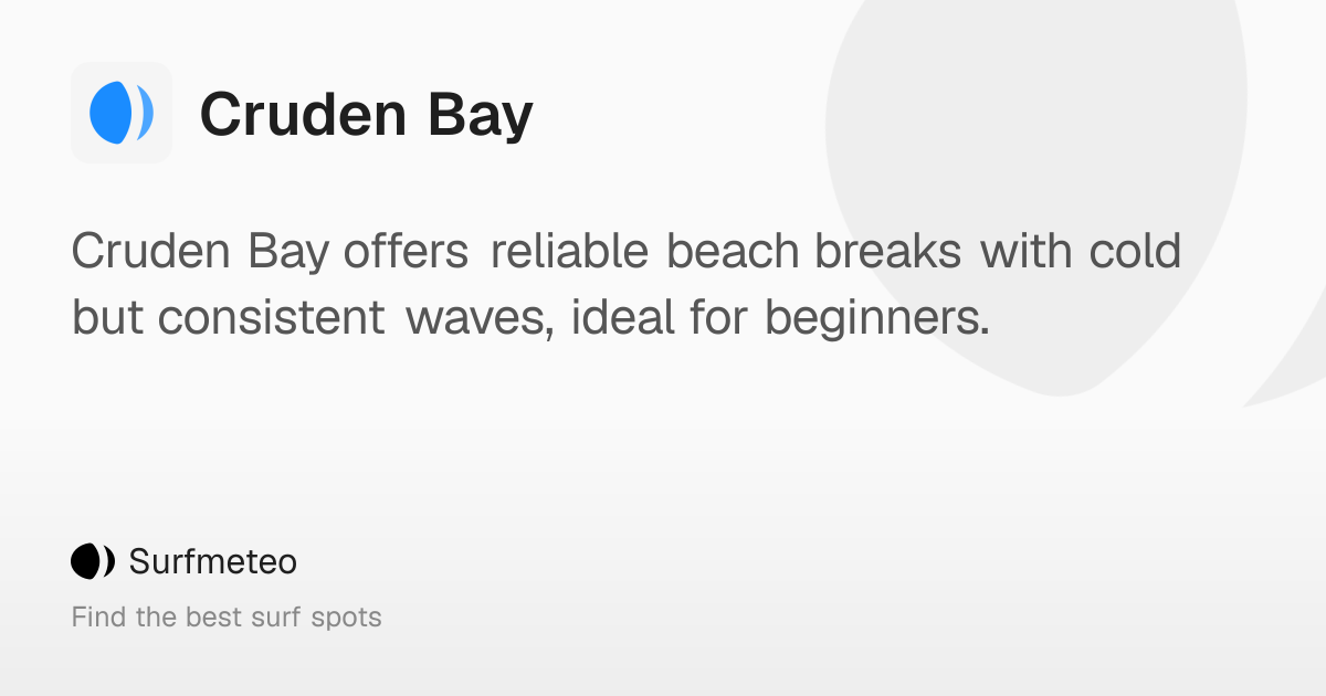 Scotland – East Coast – Cruden Bay Surf Forecast & Surf Report